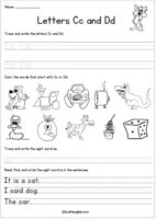 Letters Cc and Dd